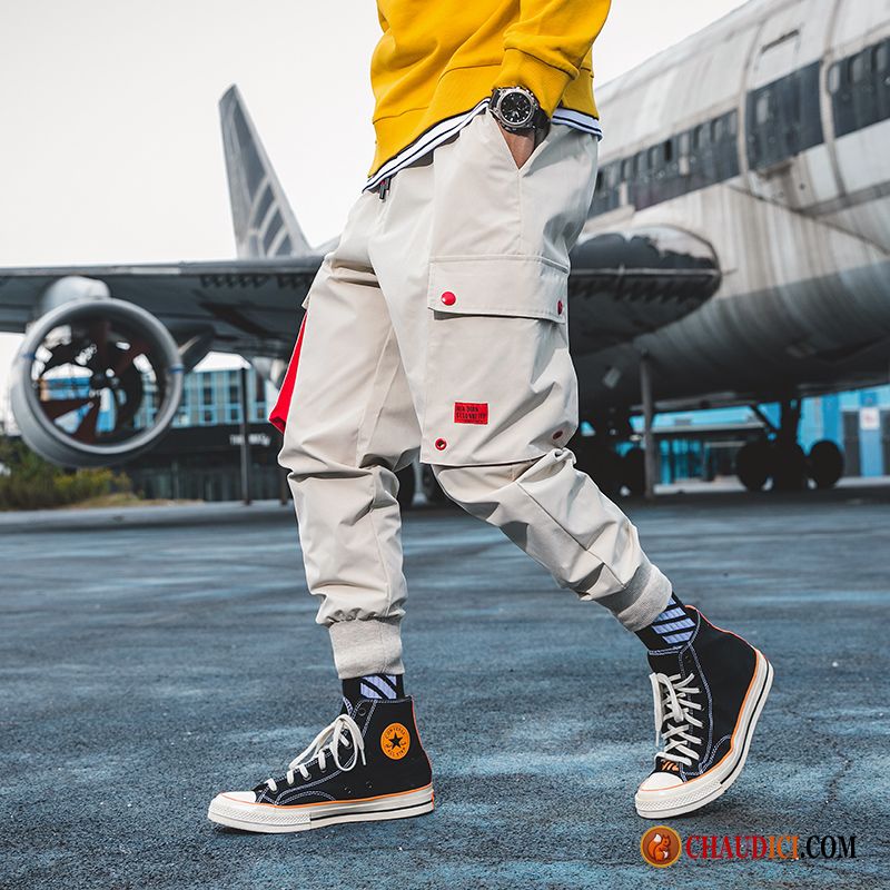 Pantalon Cargo Blanc Homme Tomate Violet Homme Cargo Serrés Pantalons ...