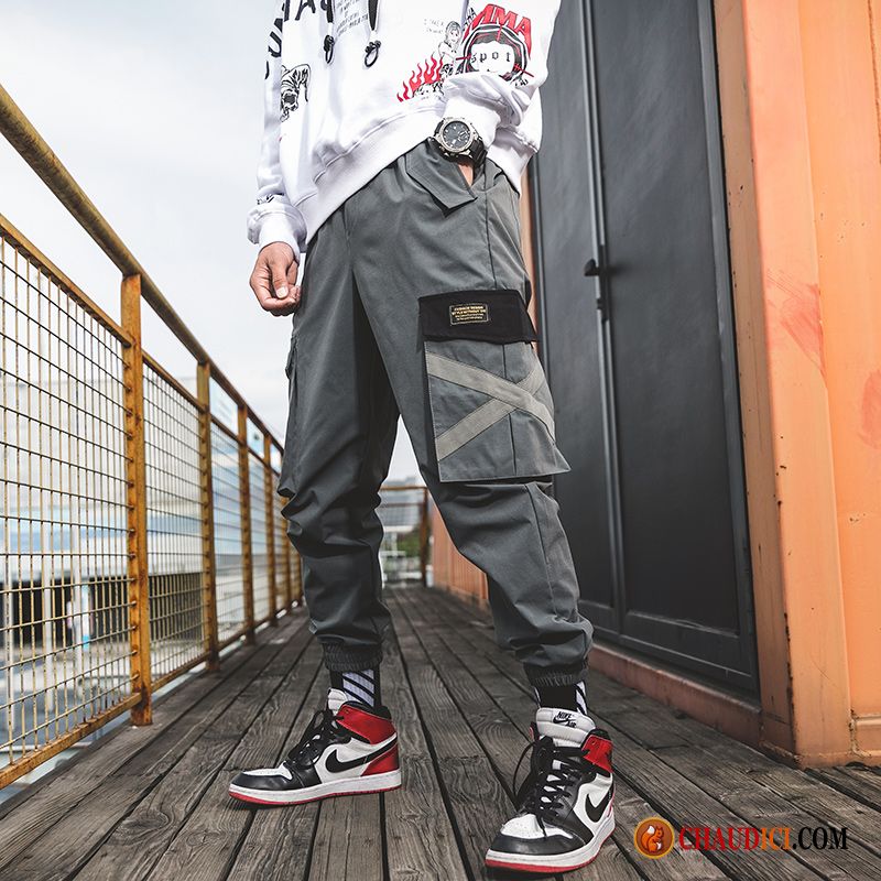 Pantalon Cargo Blanc Homme Tomate Violet Homme Cargo Serrés Pantalons ...