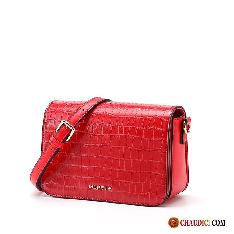 Vente Sac À Bandoulière En Ligne Seashell Sauvage Rouge Cuir Véritable ...